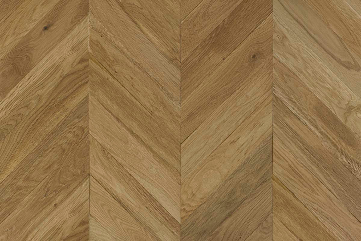 Galleria Professional Engineered Select Oak Chevron 14mm x 110mm Natur