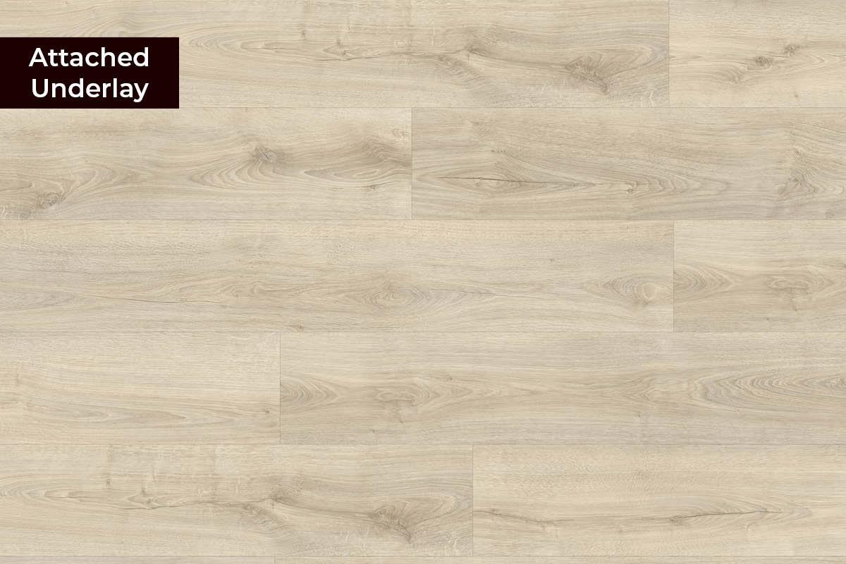 Spectra Luxury Acoustic Rigid Core Click Vinyl Almond Oak Plank Built-