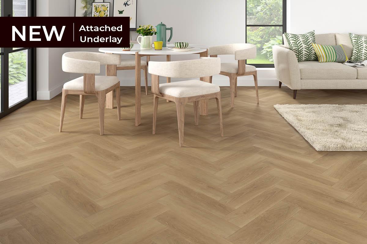 Spectra Luxury Rigid Core Click Vinyl Flooring Classic Oak Herringbone ...