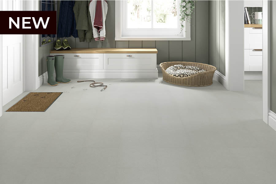 Spectra Luxury Rigid Core Click Vinyl Flooring Oyster White Tile – UK ...
