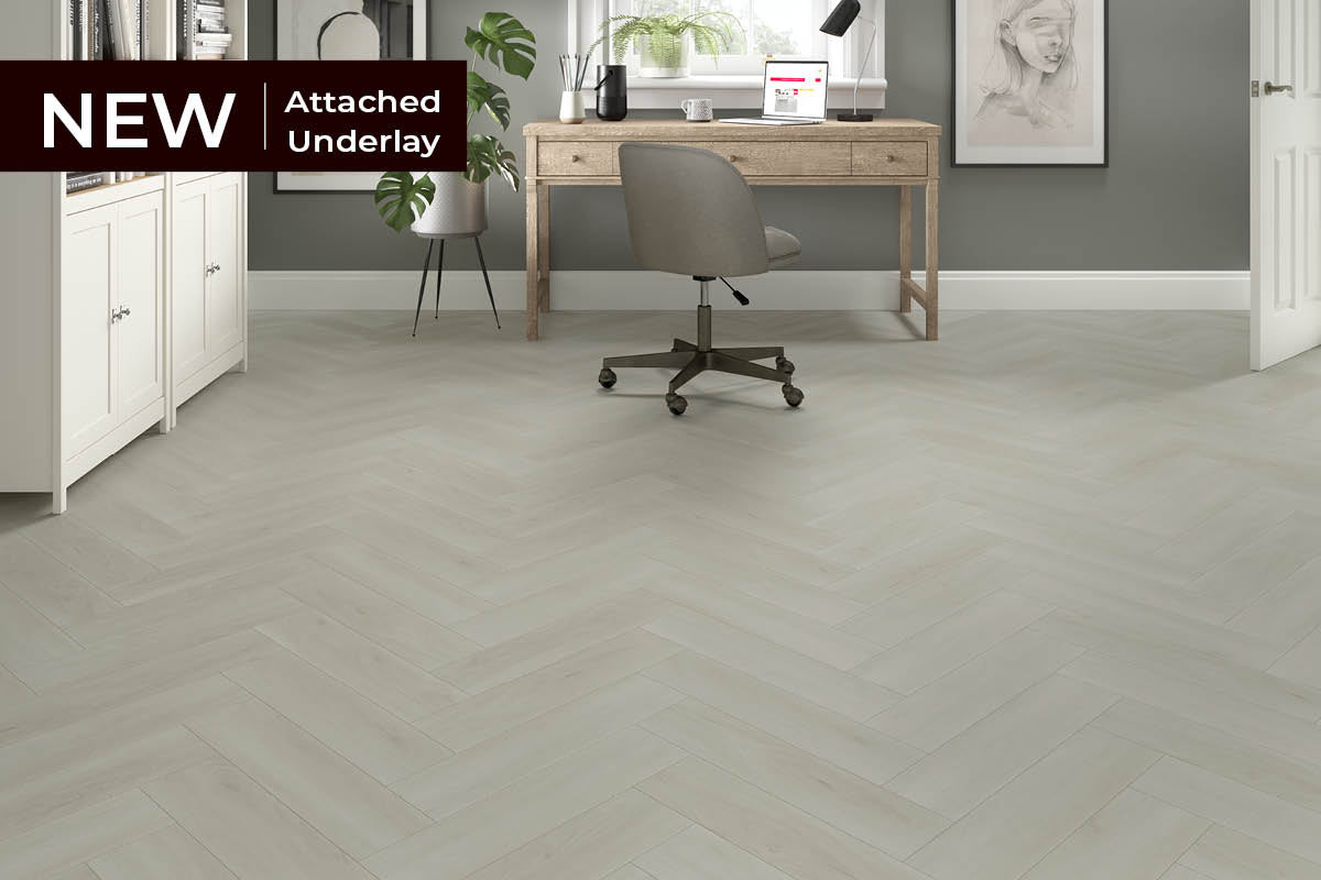 Spectra Luxury Rigid Core Click Vinyl Flooring Pearl Oak Herringbone ...