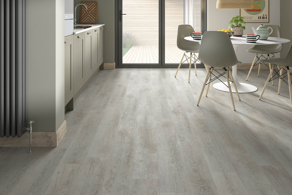 Spectra Luxury Rigid Core Click Vinyl Flooring Smokey Taupe Oak Plank